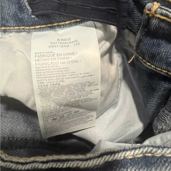 Levi's | Bottoms | Nwt Levis Jeans Girls 8 Reg Cropped Wide Leg Mid ...